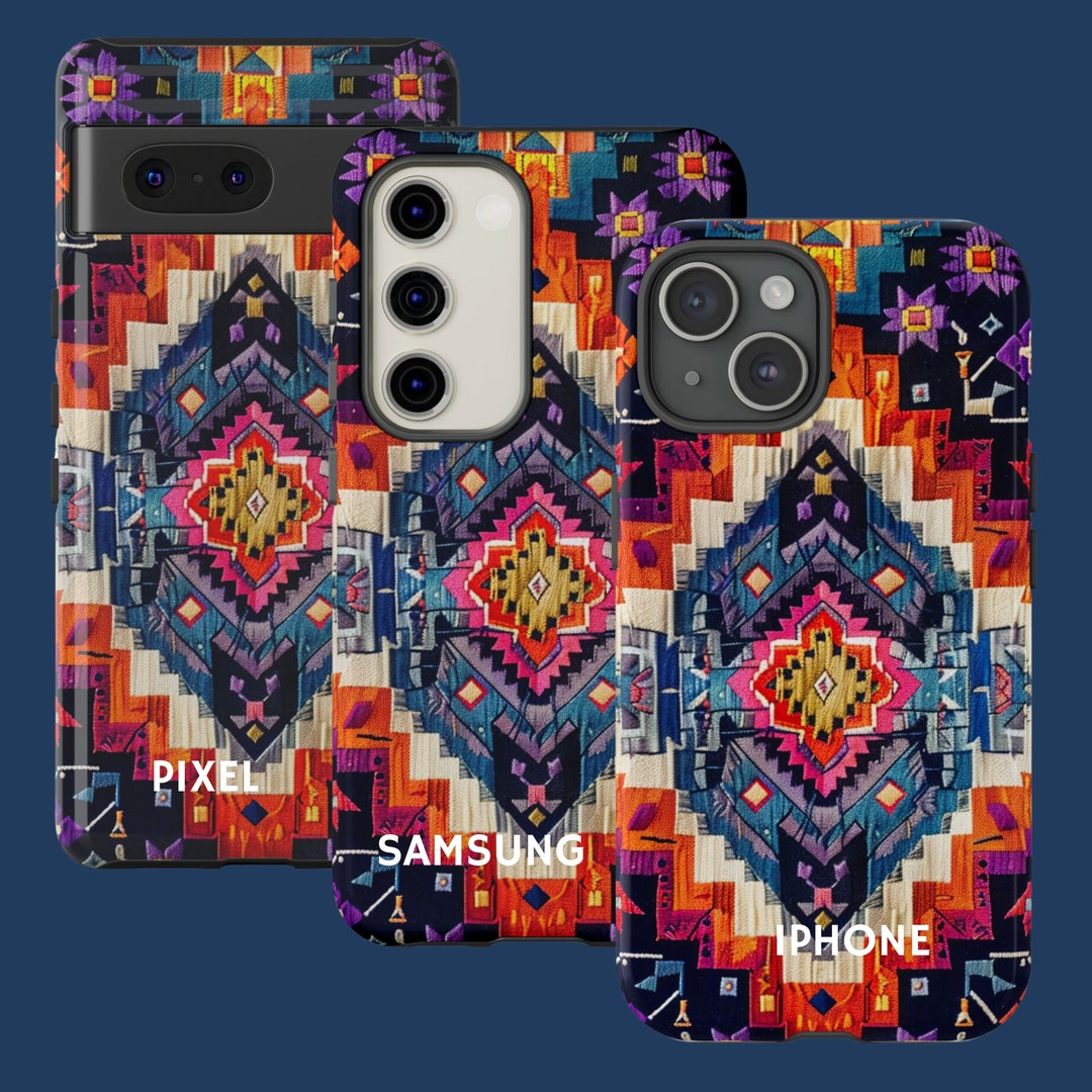 Mexican Art Phone Case: Quilt Pattern, Glossy/matte Finish - Etsy