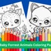 Baby Animals 50 Coloring Pages Cute Coloring Book 50 Coloring Pages ...