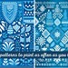 Scandinavian Shades of Blue Patterns | 12" X 12" Colorful Designs | 12 ...