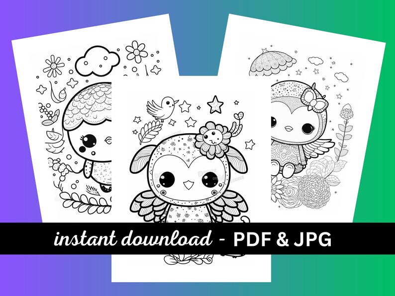 50 Pages of Whimsical Creatures Fantasy Coloring Book 50 Coloring Pages ...
