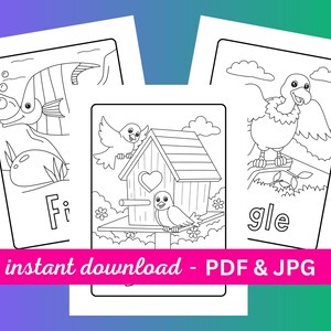 Children's Animal Coloring Pages | Cute Coloring Book | 40 Coloring ...