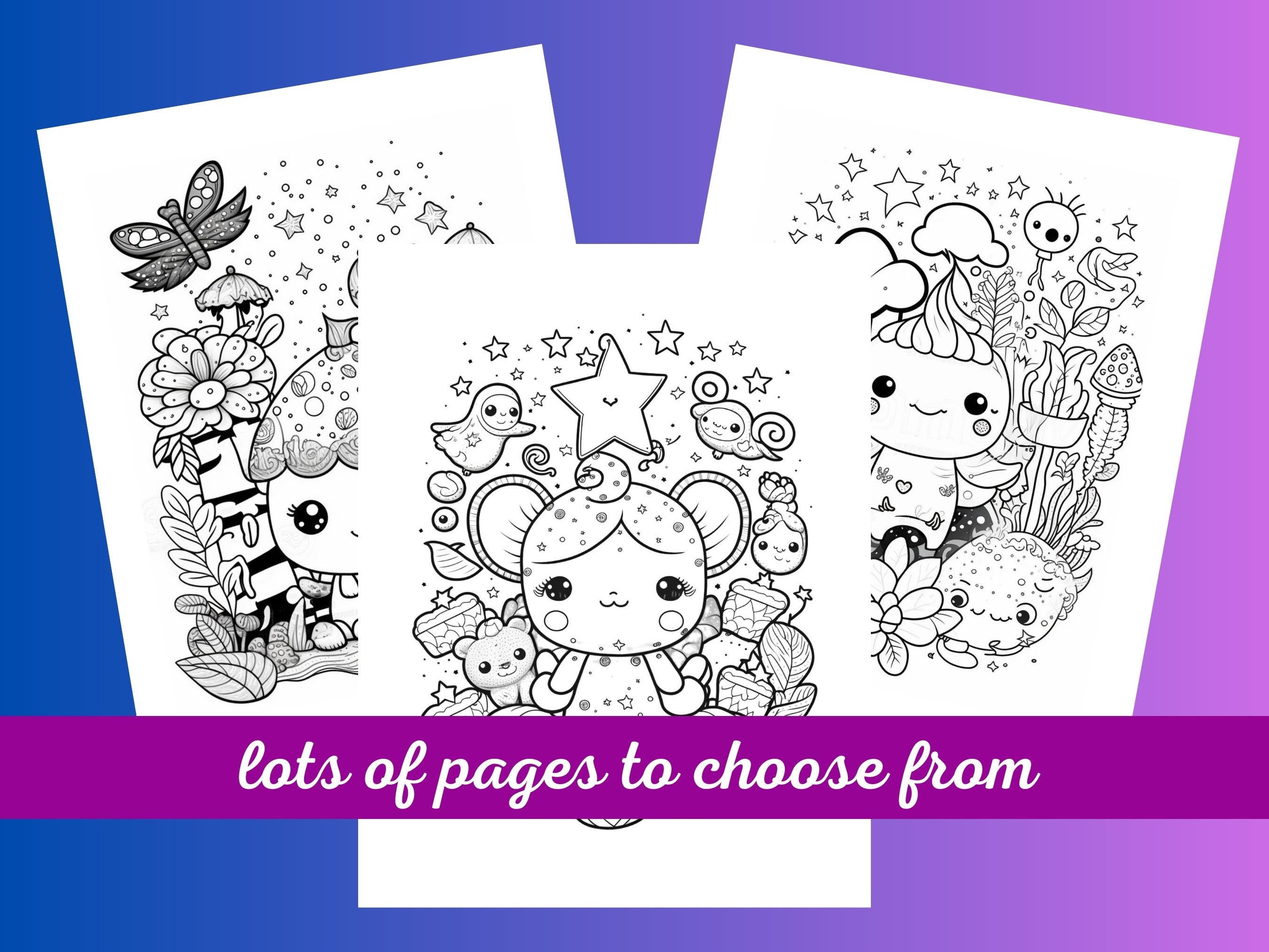 Whimsical Creatures Coloring Pages, 35 Coloring Pages, Adult or Teen ...