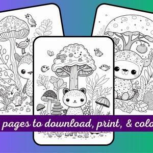 Whimsy Creatures Coloring Book: 60 Printable Pages (PDF & JPG) - Etsy