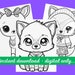 Baby Animals 50 Coloring Pages | Cute Coloring Book | 50 Coloring Pages ...