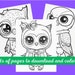 Baby Animals 50 Coloring Pages | Cute Coloring Book | 50 Coloring Pages ...