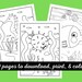Ocean Life Coloring Book: 60 Printable Pages (PDF & JPG) - Etsy