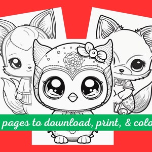 Baby Animals 50 Coloring Pages | Cute Coloring Book | 50 Coloring Pages ...