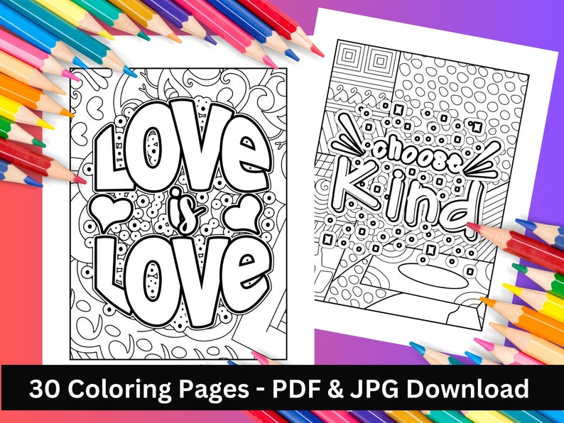 30 Pages of Sayings to Color Quotes Coloring Book 30 - Etsy