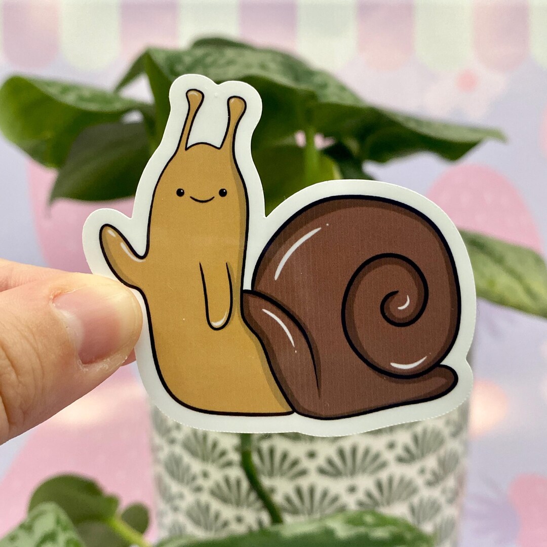 Waving Snail Sticker - Etsy