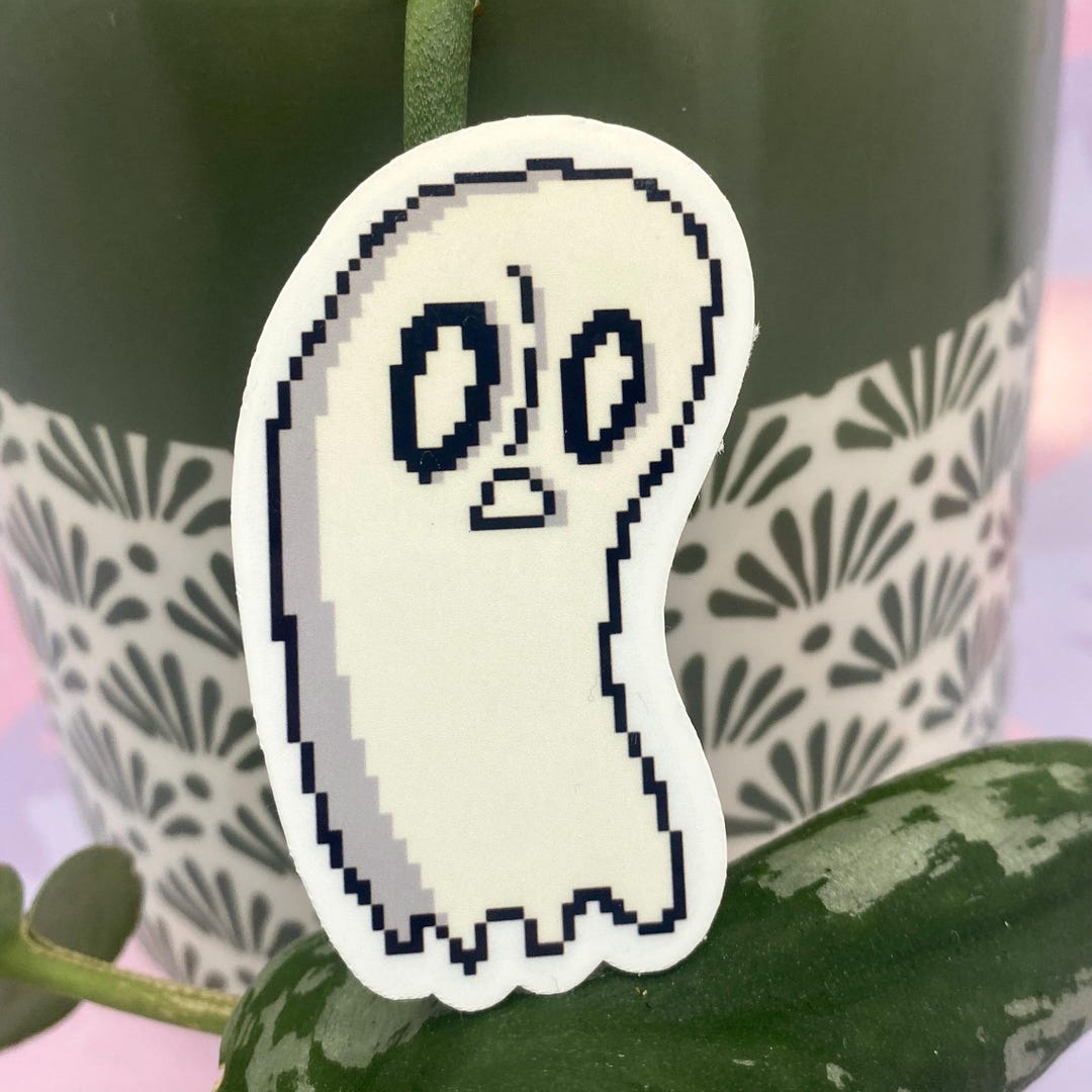 Napstablook Ghost Sticker - Etsy