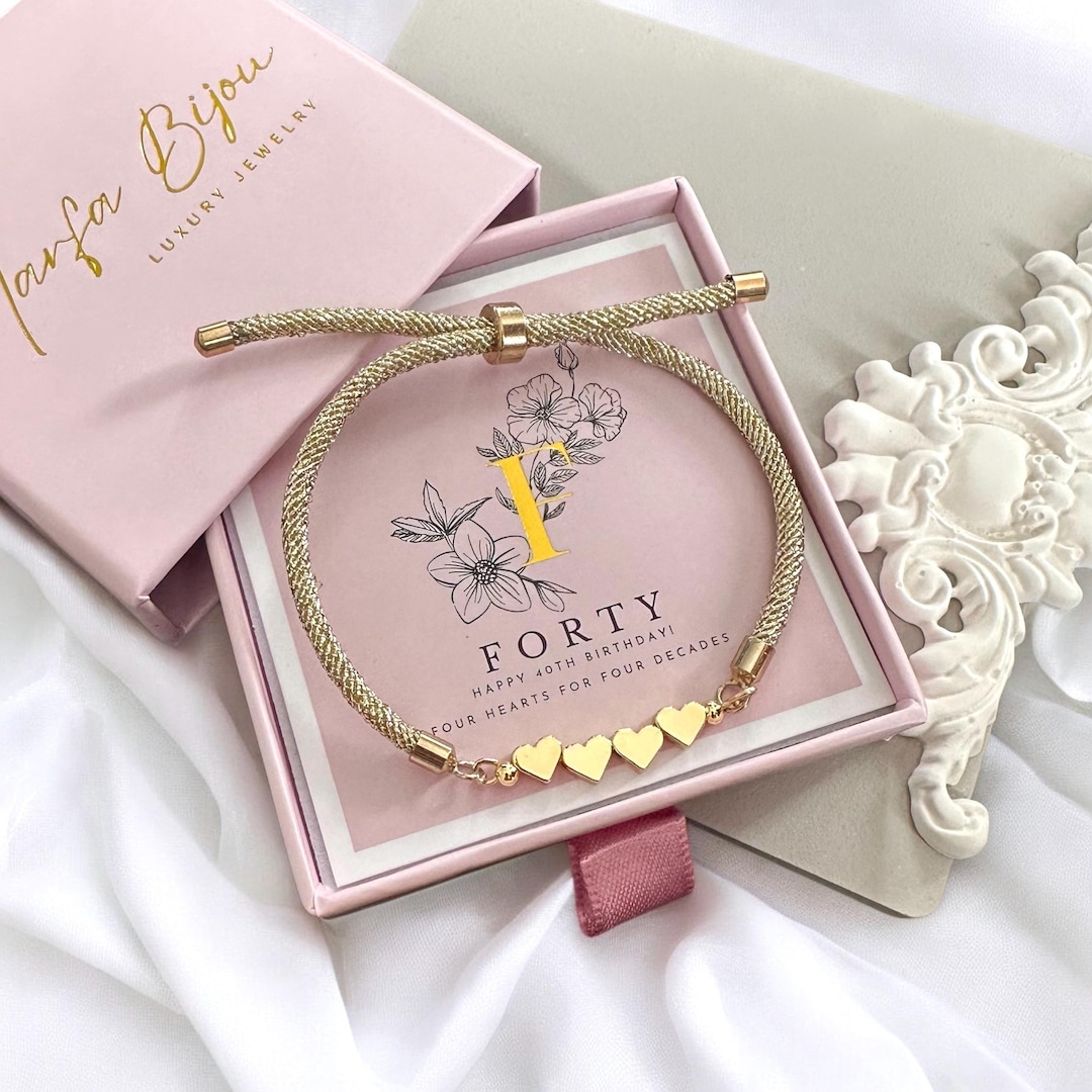 20th • 30th • 40th • 50th • 60th Birthday Gift for Her • Decades Heart ...