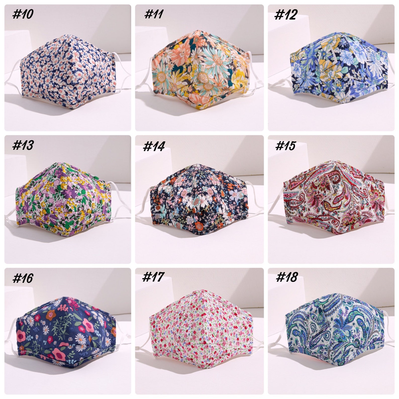 Face Mask Face Mask With Filter Pocket Reusable Cotton | Etsy