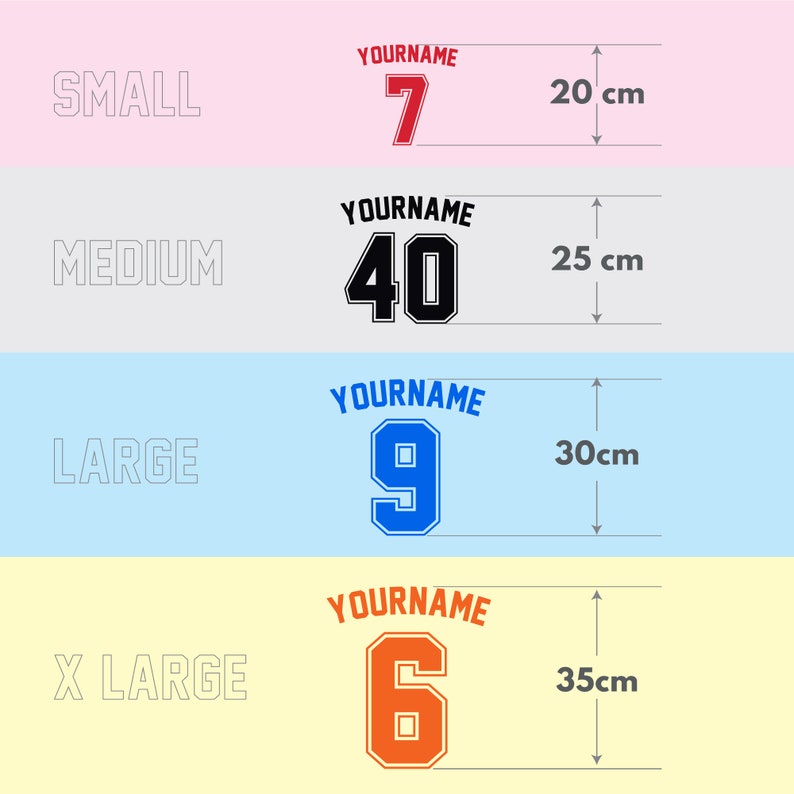 Custom Iron on Sport Kit Number and Name Personalized Jersey - Etsy