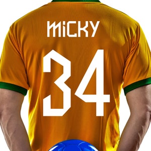 England National Football Kit Name and Number, Custom Iron on Jersey ...