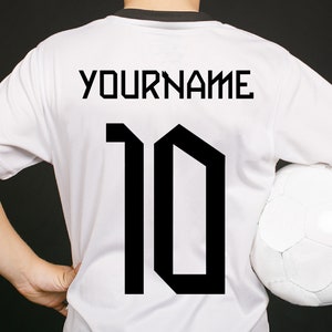 England National Football Kit Name and Number, Custom Iron on Jersey ...
