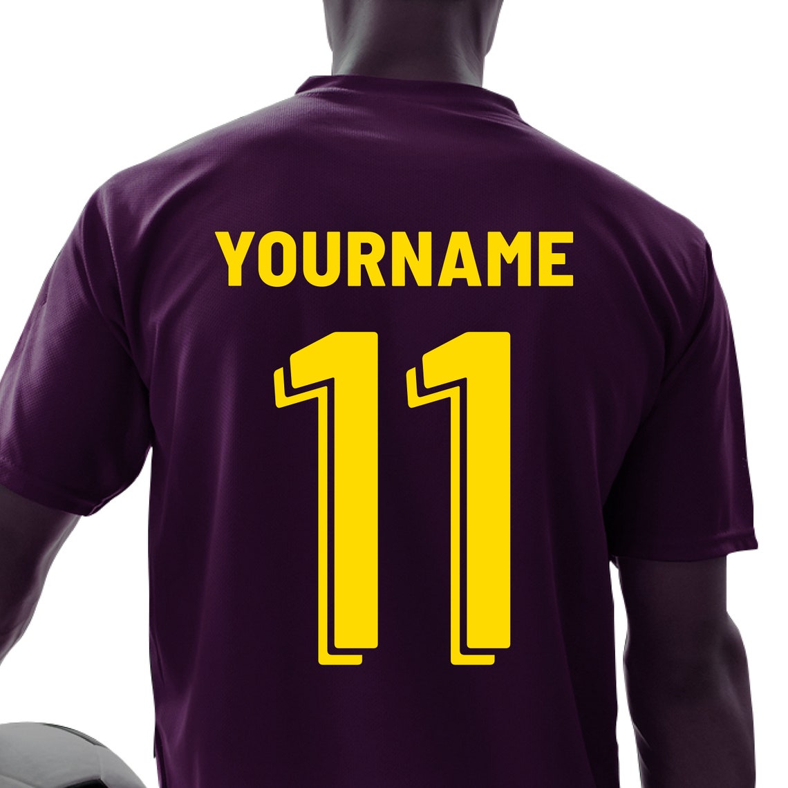 Custom Iron on Football Kit Number and Name Personalized - Etsy