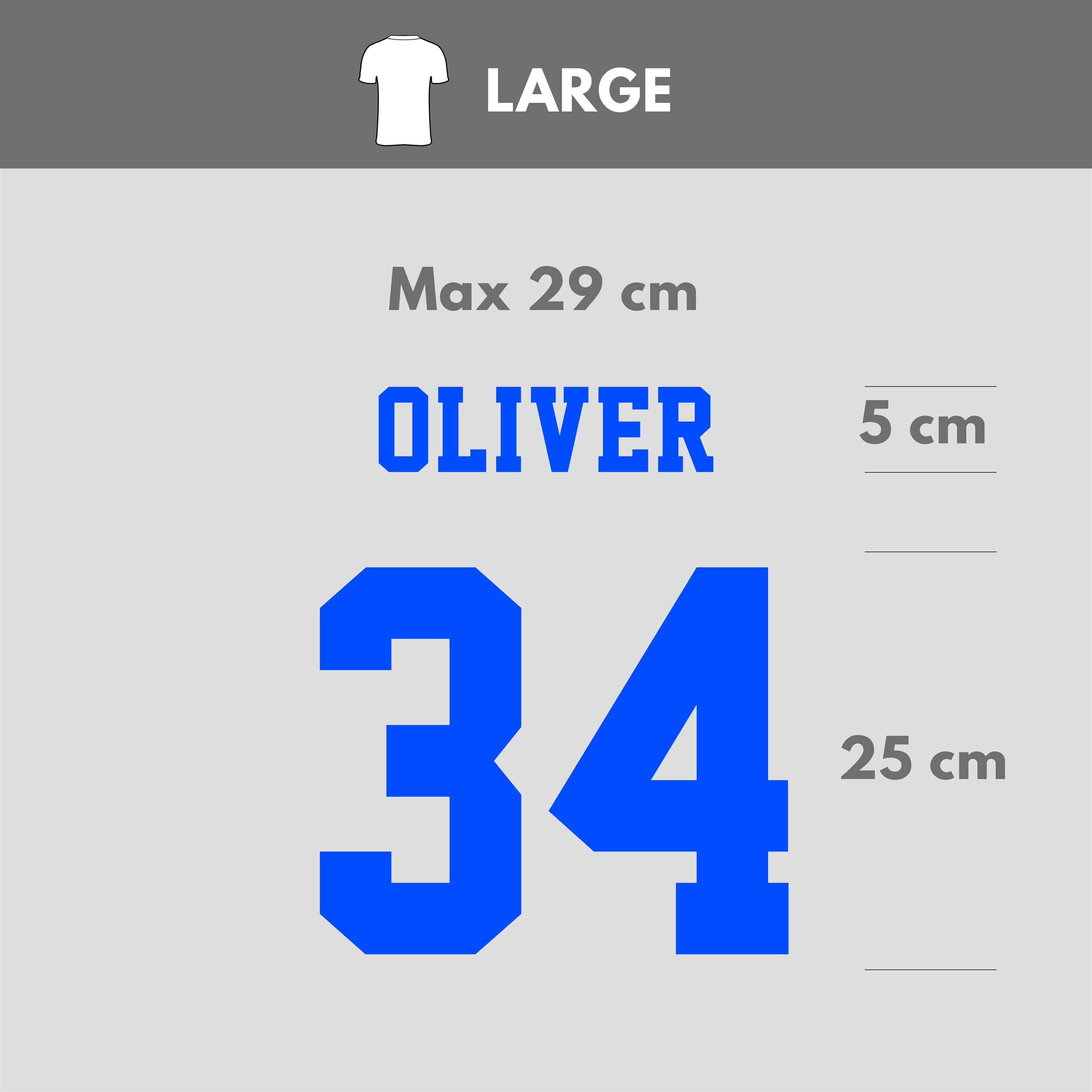 Custom Iron-on Sport Kit Name & Number – Football, Rugby, Tennis ...