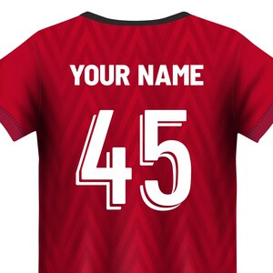 Custom Iron-on Football Tshirt Decal, Personalized Sports T-shirt Name ...