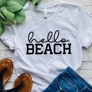 Hello Beach SVG Summer Beach Quote Beach Life Svg PNG JPG | Etsy
