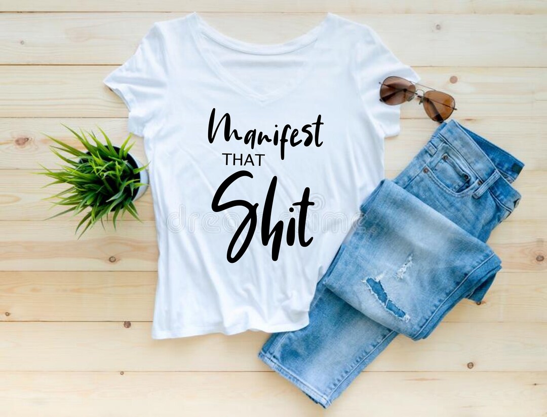 Manifest That Shit SVG and PNG, Positve Vibes SVG, Cricut Ready Files ...