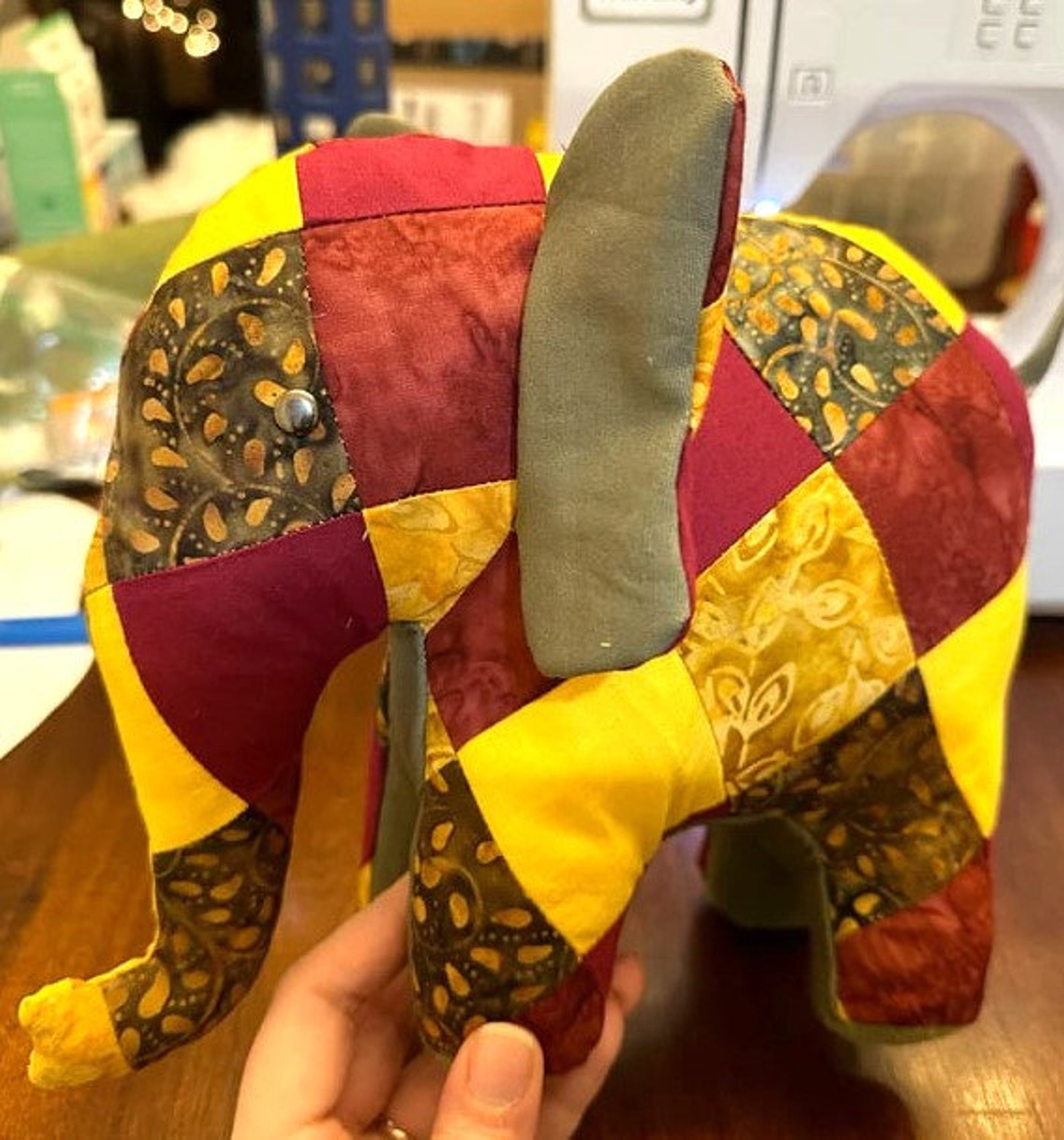 Adorable Patchwork Elephant - DIY Sewing Pattern (instant Download) - Etsy
