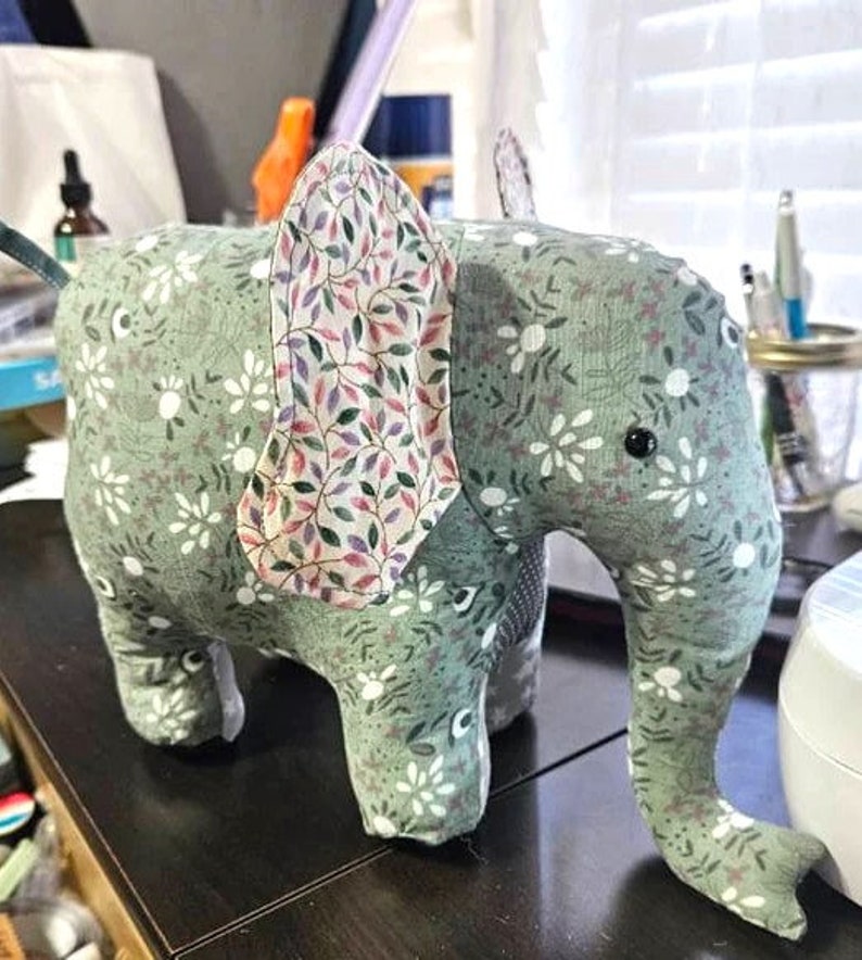 Adorable Patchwork Elephant - DIY Sewing Pattern (instant Download) - Etsy