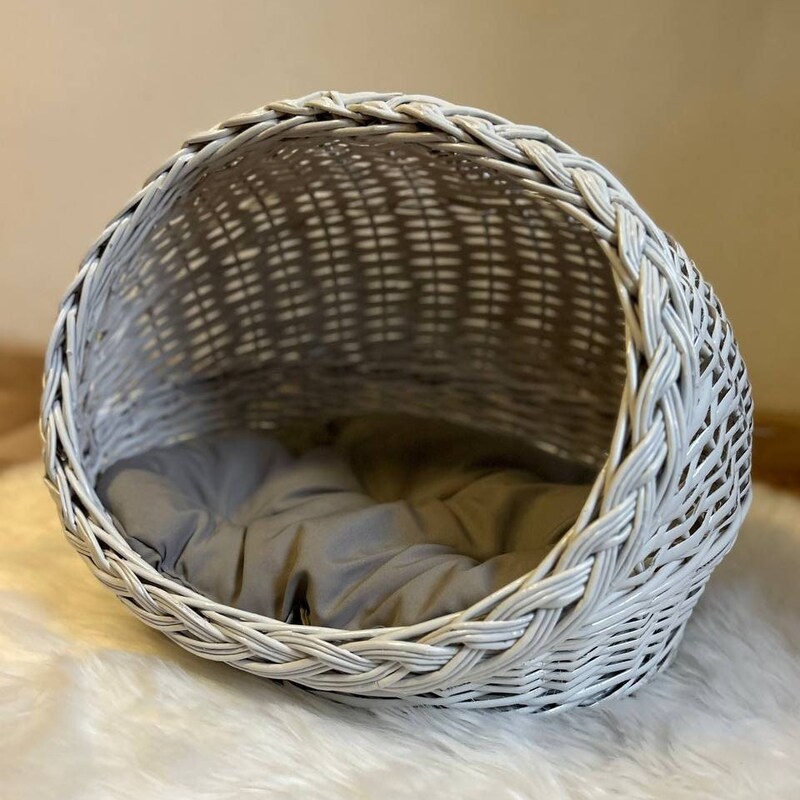 Wicker Cat Bed - Etsy