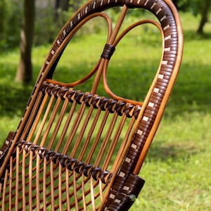 Wicker Rocking Chair, Organic Rattan Rocking Chair, Willow Rocking ...