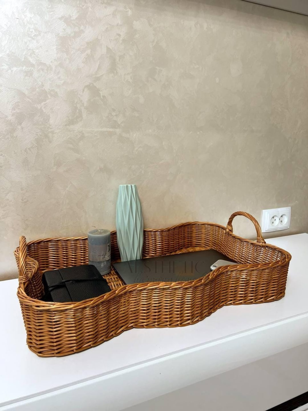 Rattan Tray, Eco Friendly Crockery, Wicker Tray, Woven Serving Tray ...