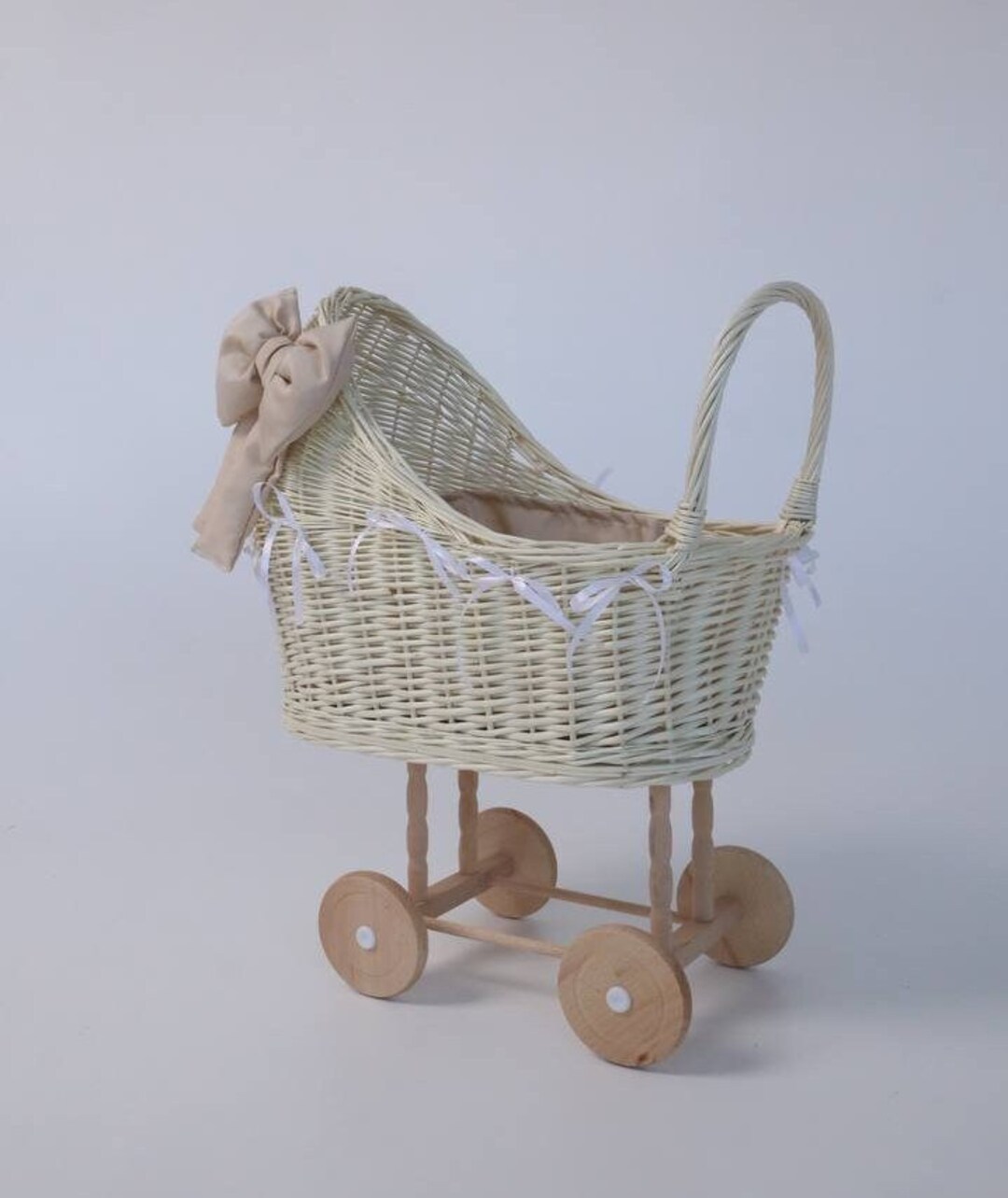 Stroller for a Doll,rattan Doll Pram,wicker Doll Pram,wicker Doll ...