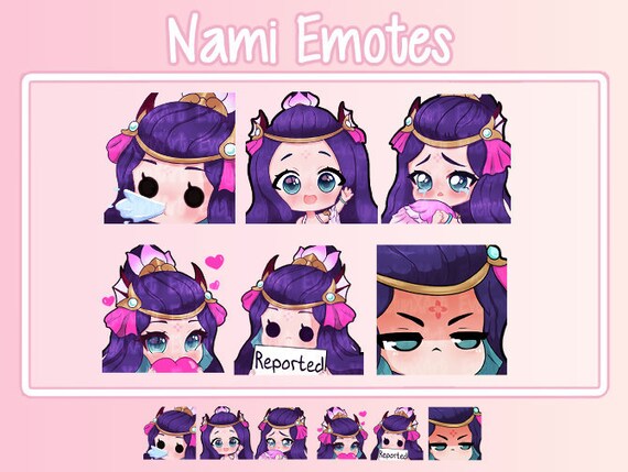 Splendid Staff Nami Emotes / Twitch Emotes / Kawaii Streamer / | Etsy