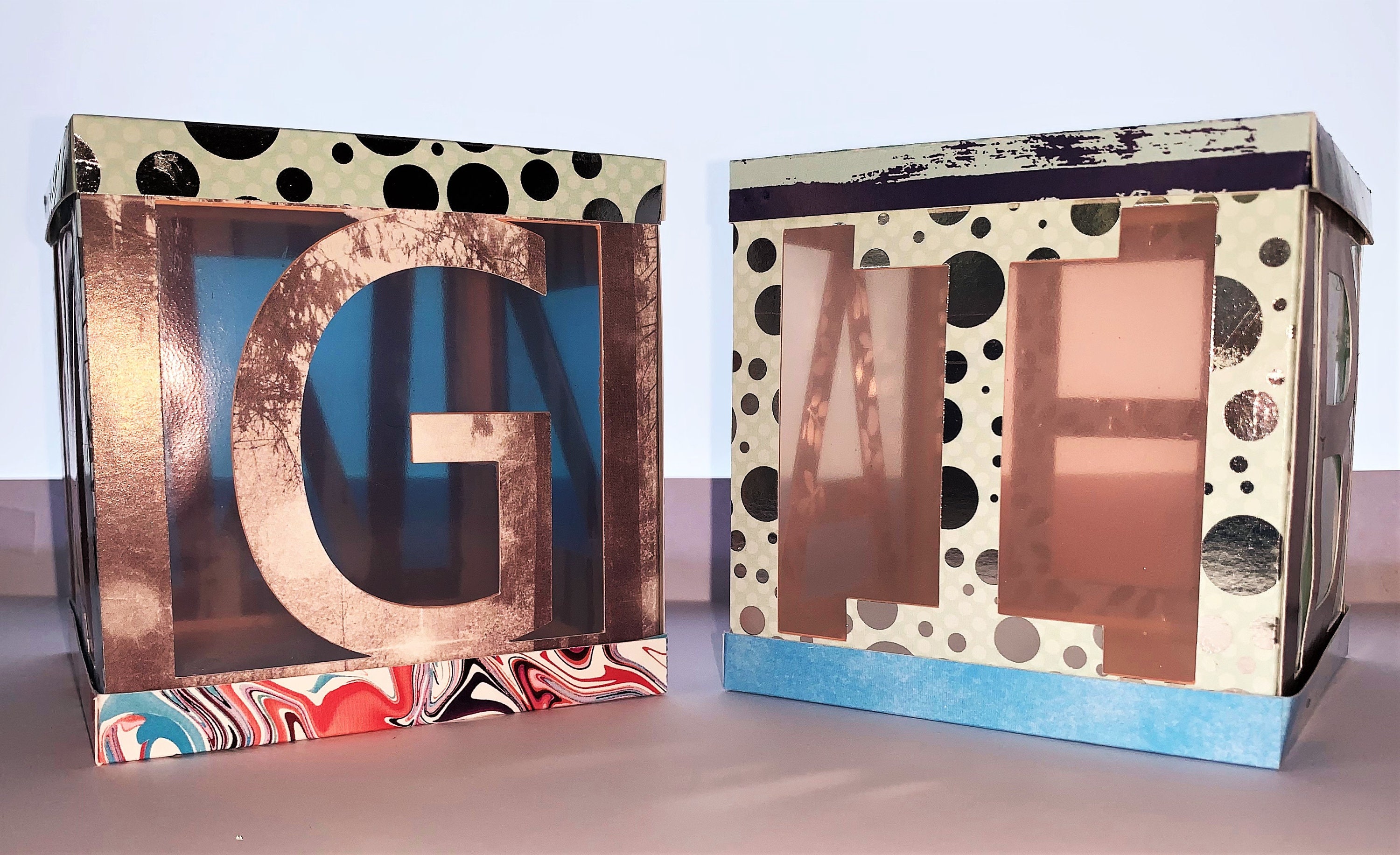 Alphabet Boxes SVG File to Make Names Words Celebrations Etc - Etsy