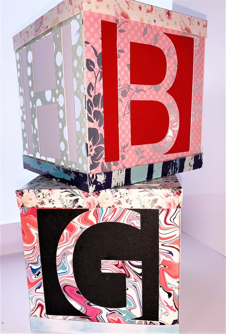 Alphabet Boxes SVG File to Make Names Words Celebrations Etc - Etsy