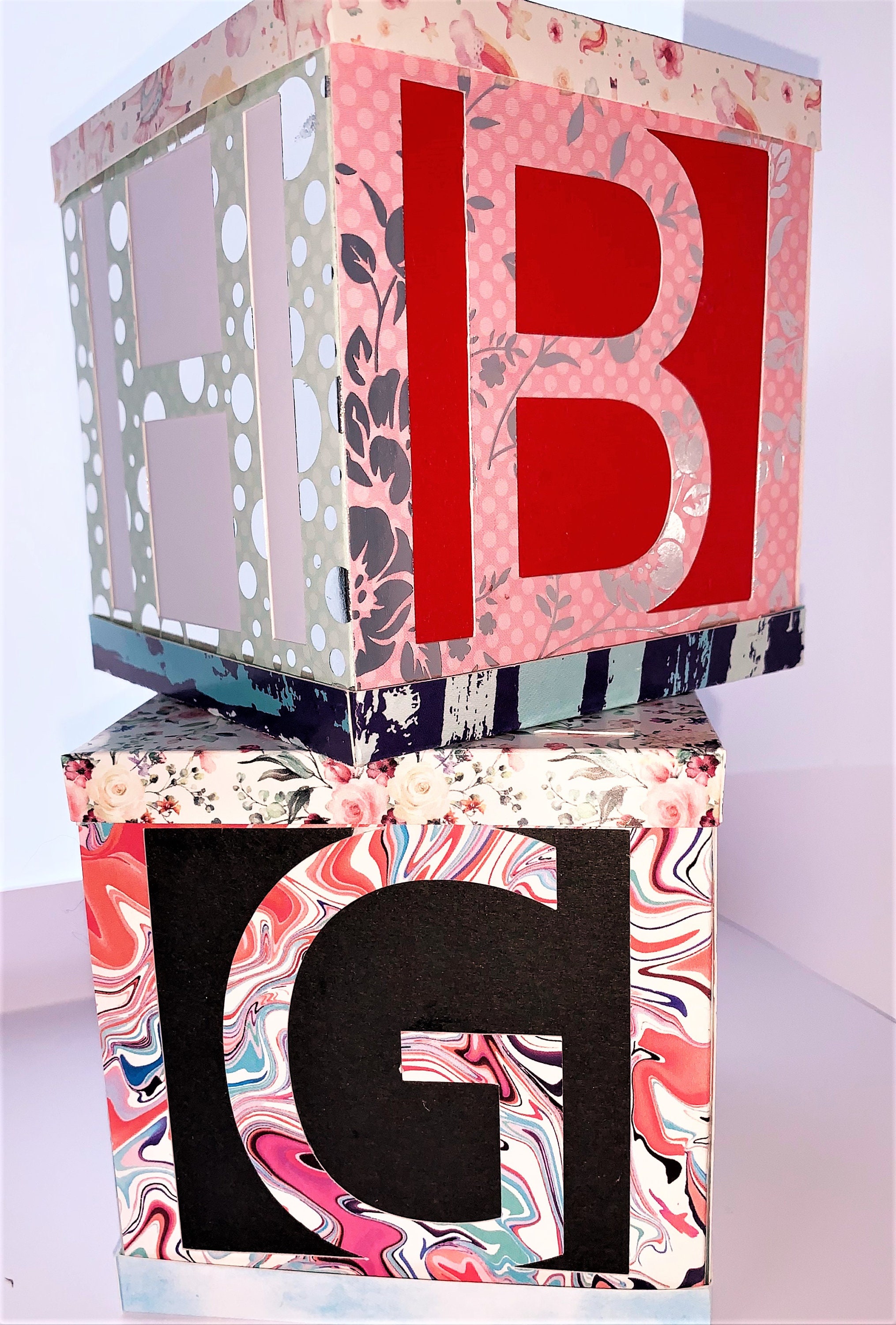 Alphabet Boxes SVG File to Make Names Words Celebrations Etc - Etsy