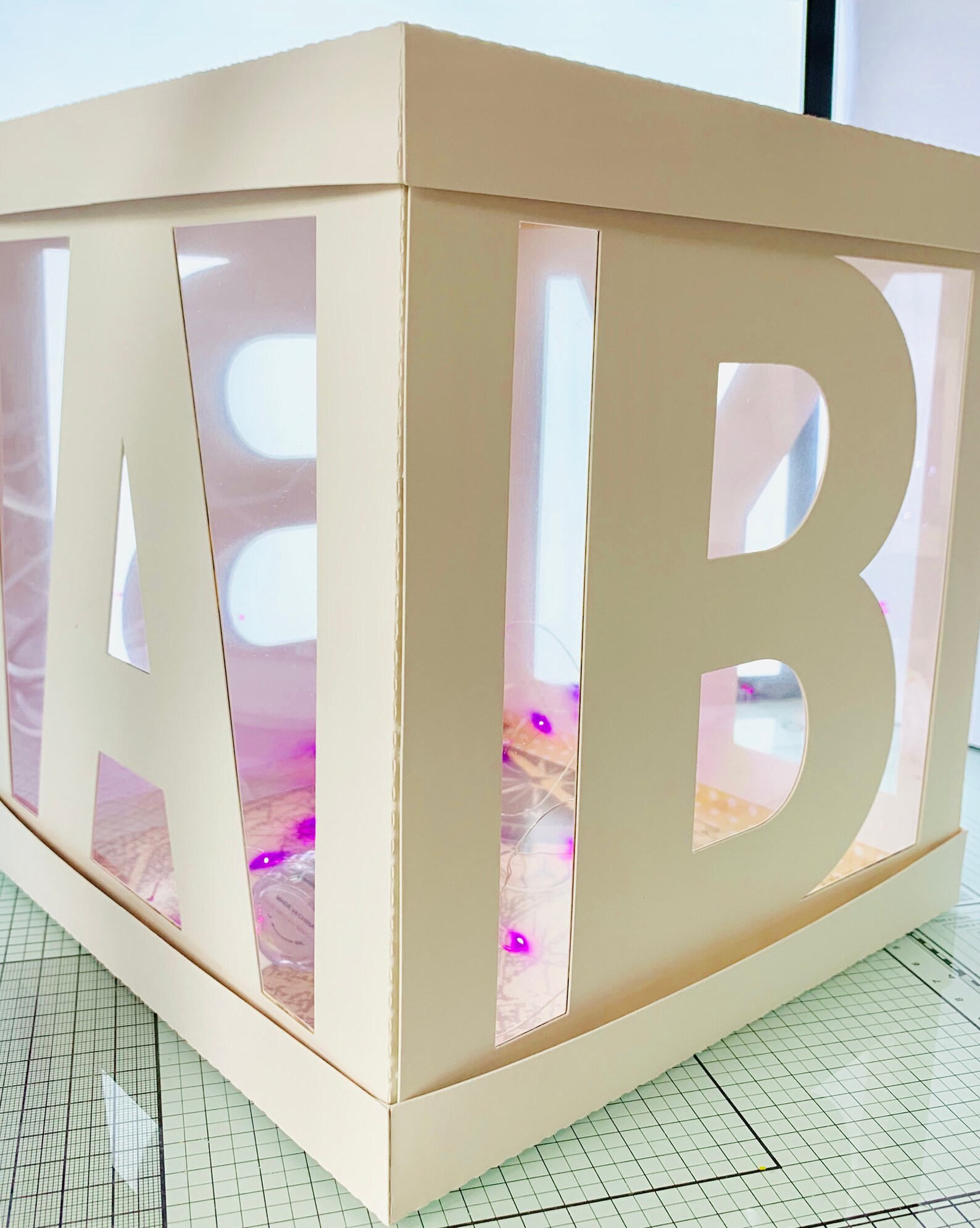 SVG File Makes Boxes Spelling Baby Now With Blank Box for Scan - Etsy