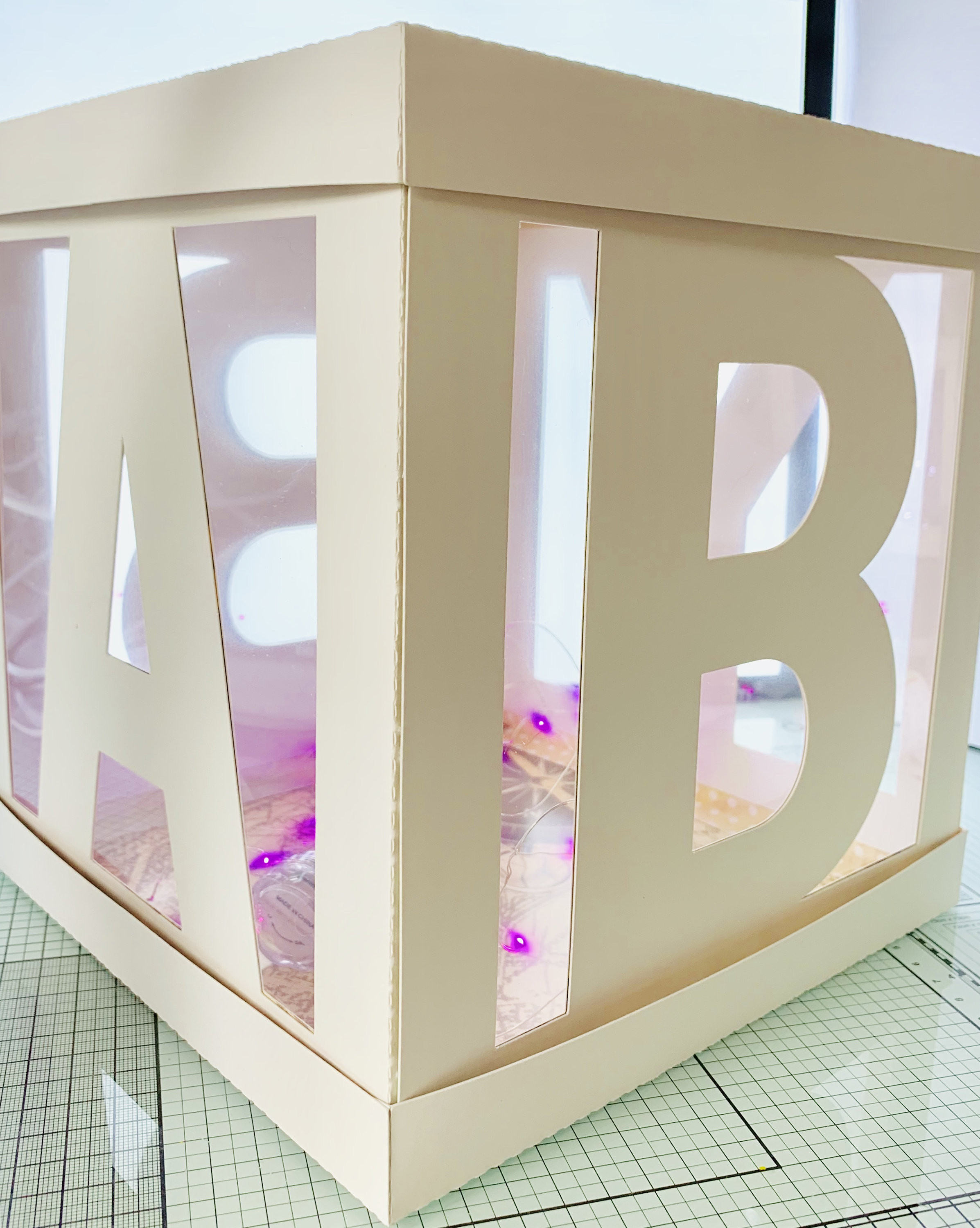 SVG File Makes Boxes Spelling Baby Now With Blank Box for Scan - Etsy