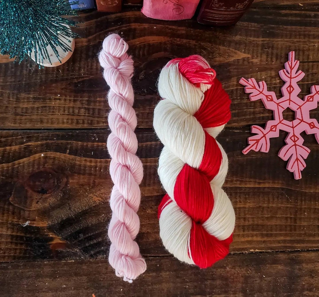 Candy Cane Forest. Variegated Colorway. - Etsy