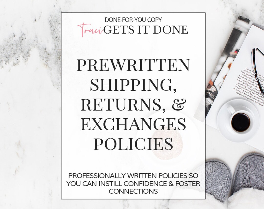 Ecommerce Shipping Return Exchange Policy for Boutiques Online Store ...