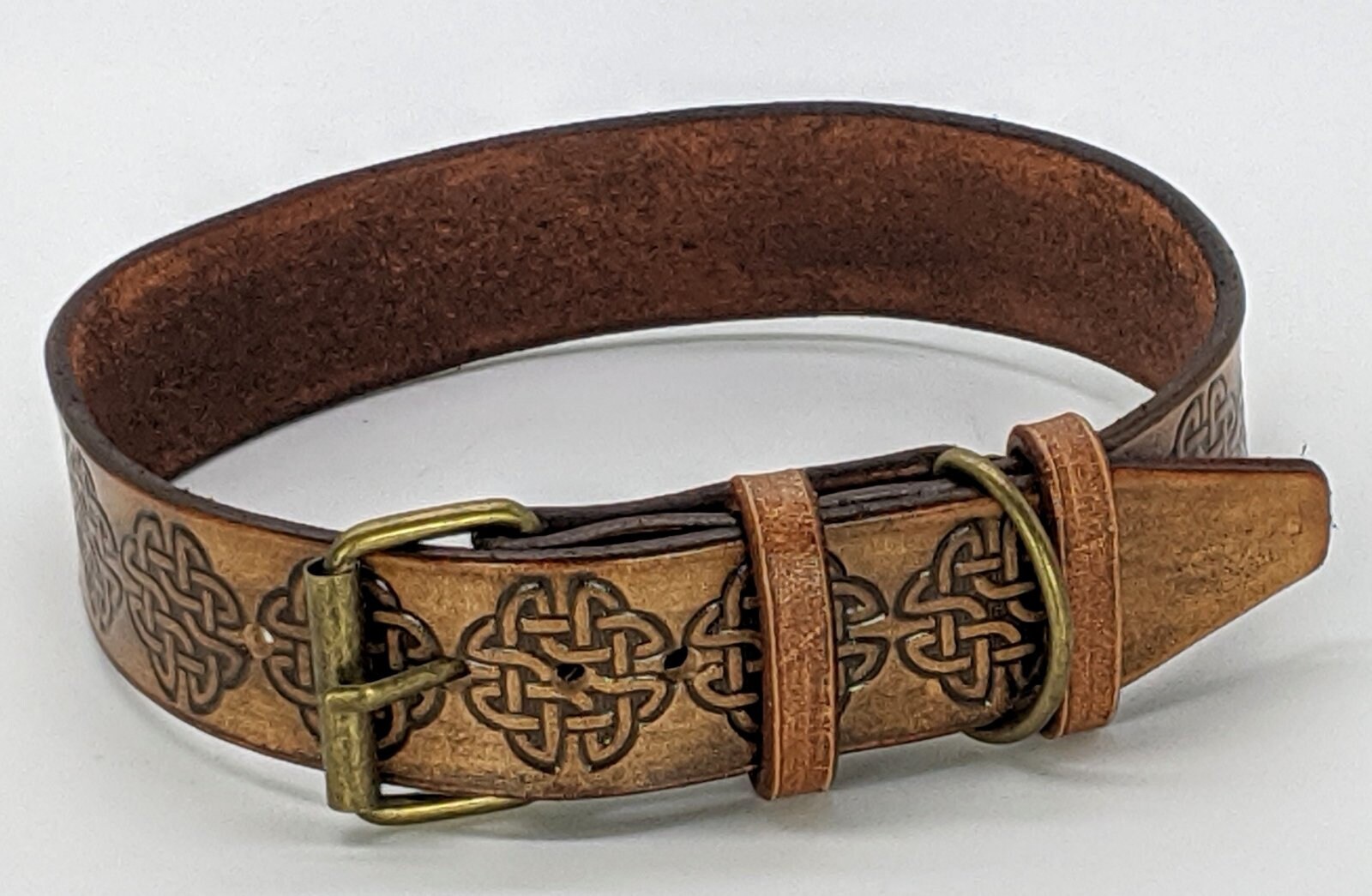 Handmade Celtic Dog Collar: Italian Leather, 1 1/4" Width - Etsy