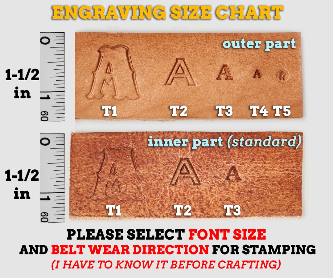 Custom Leather Belt Hand-tool Stamping, Engraving | Extra Characters ...