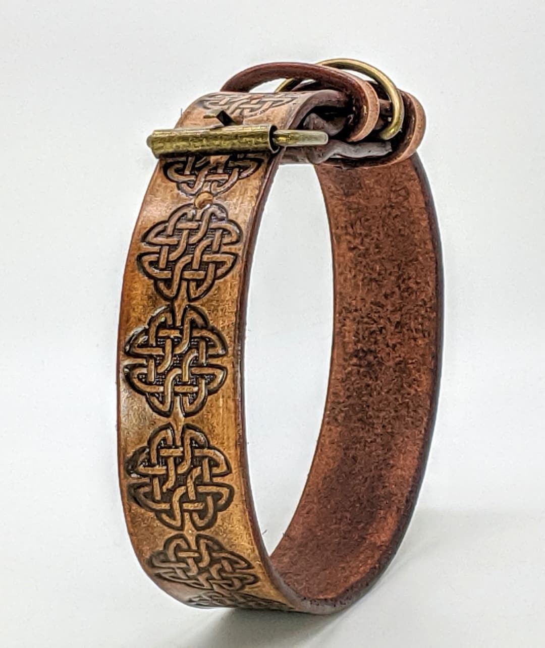Handmade Celtic Dog Collar: Italian Leather, 1 1/4" Width - Etsy