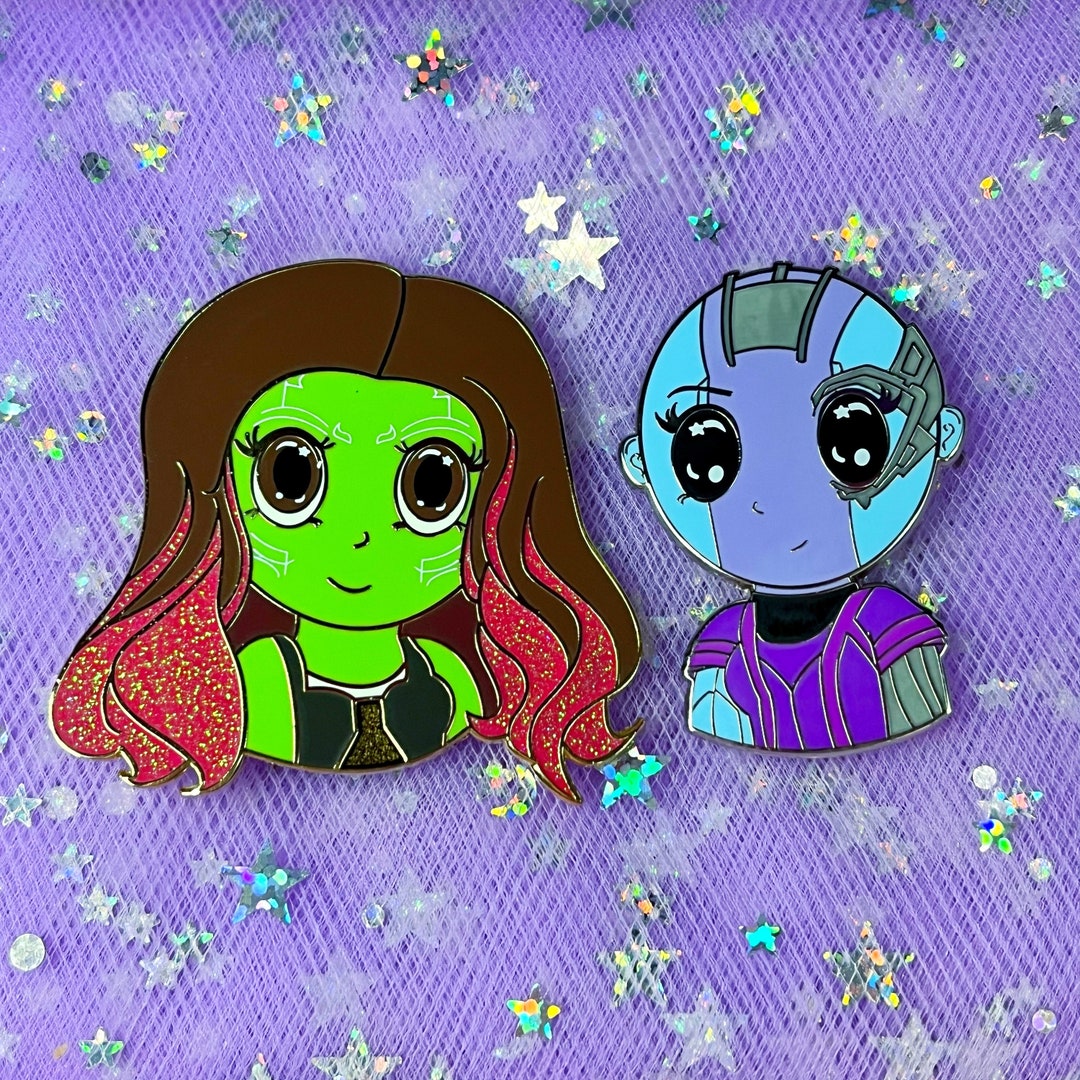 Gamora and Nebula Chibi Enamel Pins - Etsy