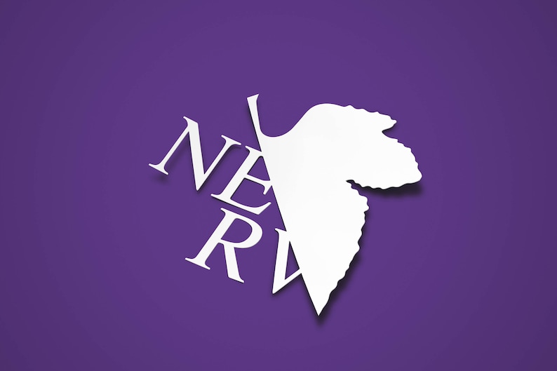 NERV Logo Neon Genesis Evangelion Shinji Ikari Vinyl Sticker Die-cut ...