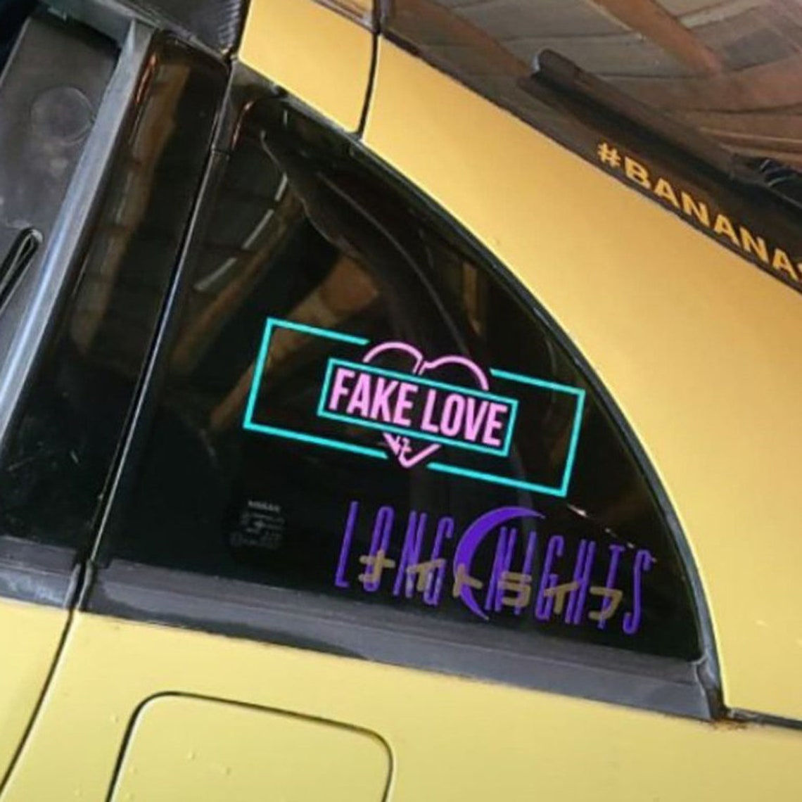 Fake Love Broken Heart Vinyl Sticker Die-cut Decal - Etsy