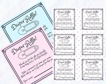 Diaper Wipe Raffle | Etsy