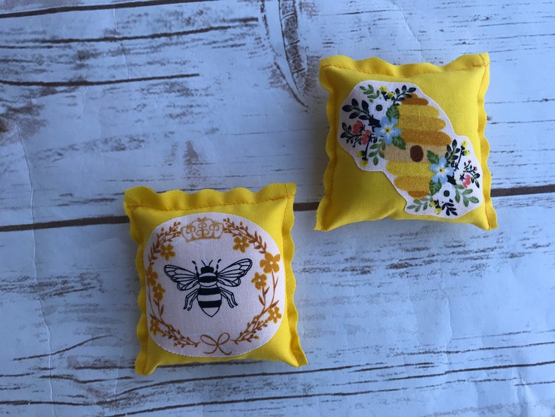 Mini Bee Pillow, Honey Bee Tiered Tray, Bee Decor, Tiered Tray Filler ...