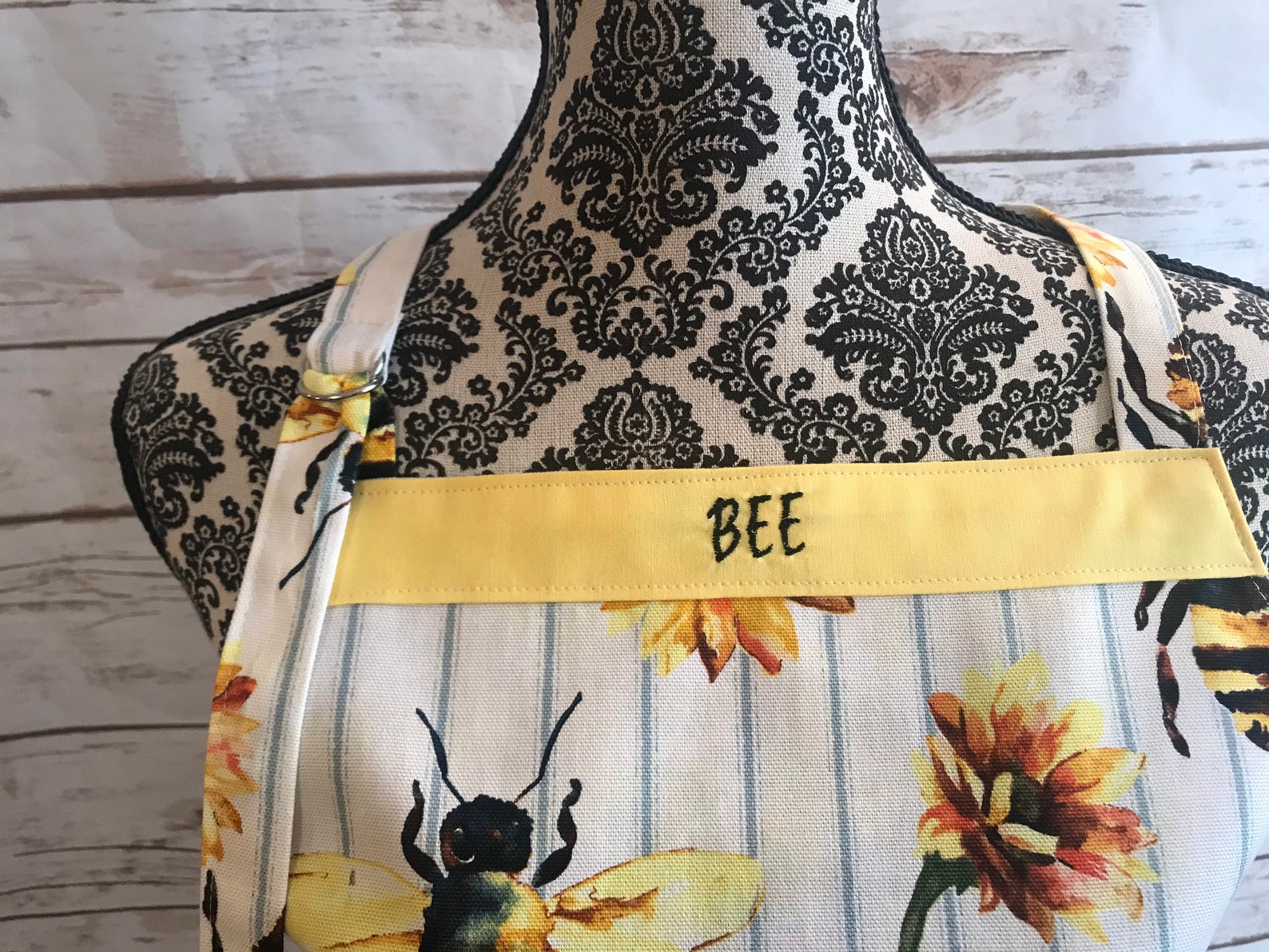 Honey Bee Apron Personalize Kitchen Apron Gift Birthday | Etsy