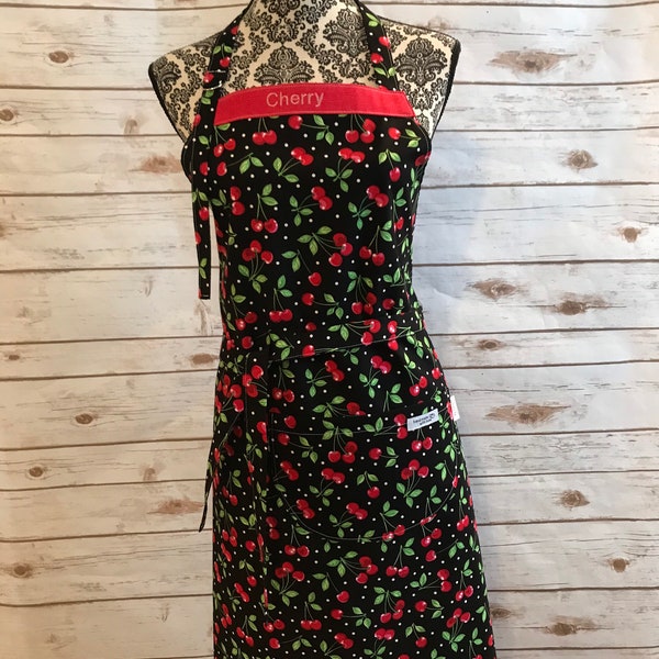 Cherry Apron - Etsy