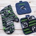 Seattle Seahawks 2 Pot Holders and 1 Mitten Sport Team Gift - Etsy