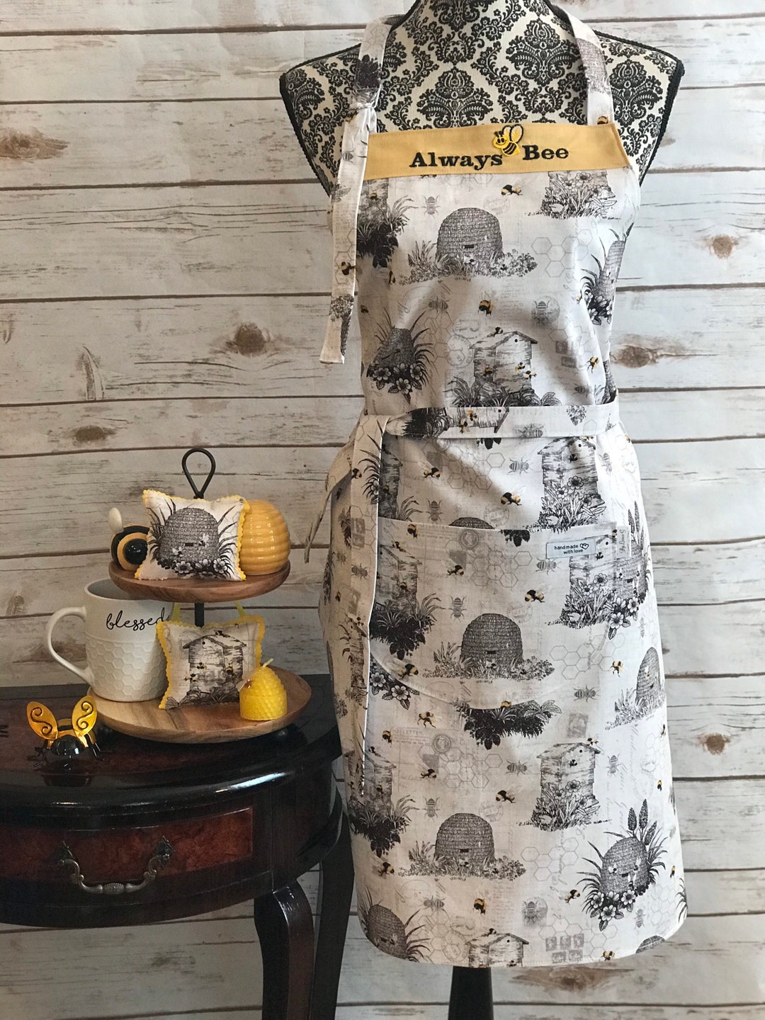 Honey Bee Apron, Personalize,mother Day Gift, Bee, Bee Lovers, Birthday ...